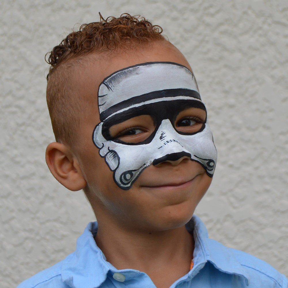 Storm Trooper Face Paint